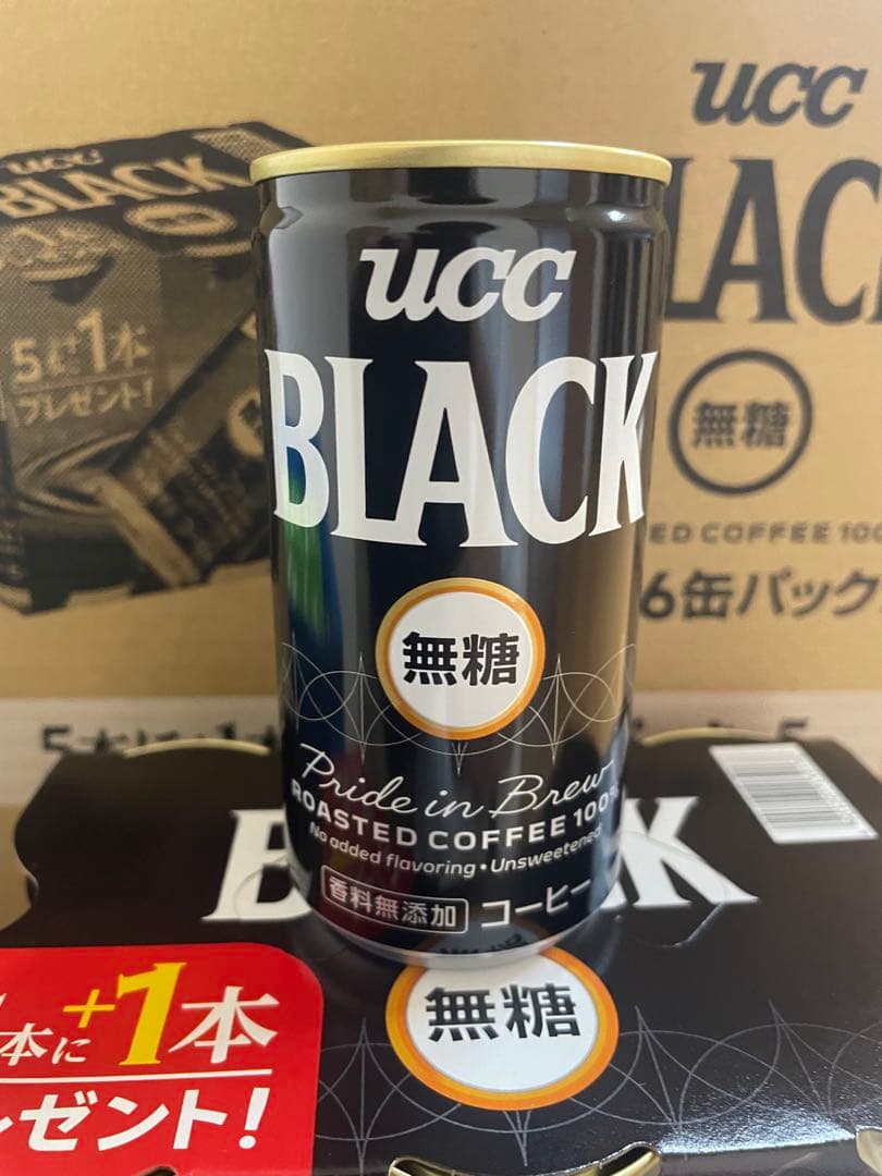缶コーヒー　UCC ブラック無糖　4ケース120本 送料込み1個79.9円
