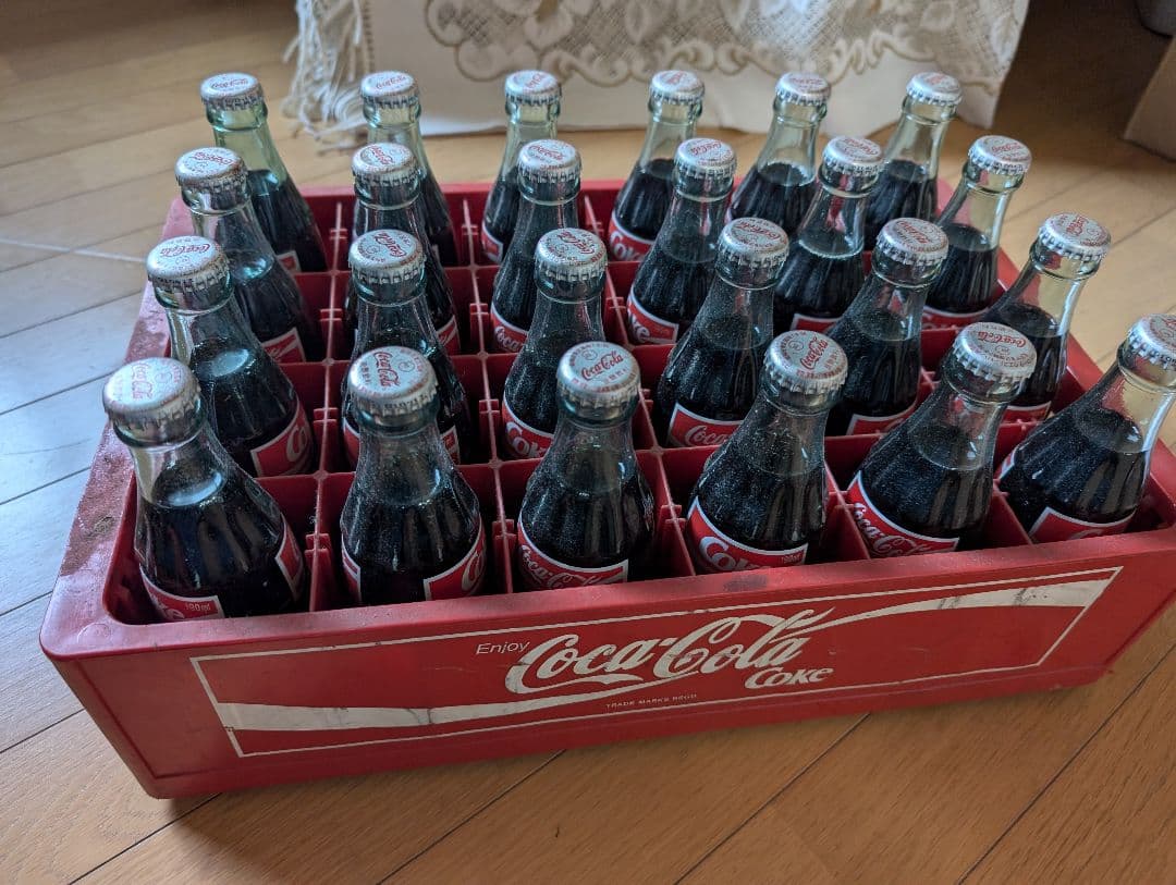 【★1990'sVINTAGE BOTTLE】 Coca-Cola瓶24本セット