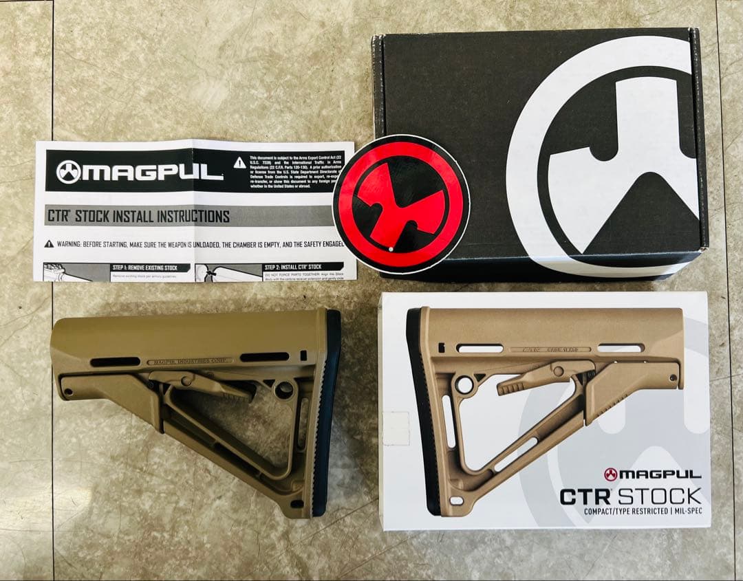実物　マグプル　magplu CTR ストック　FDE TAN タン　PTW