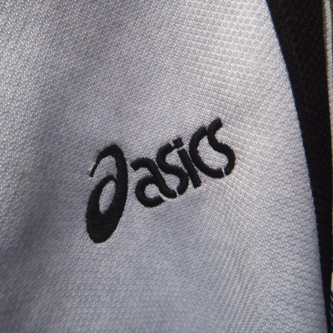 asics アッシュグレー　ジャージ上下セット　L-XL　セットアップ