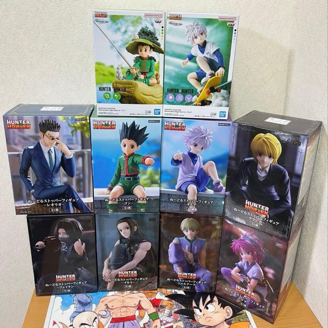HUNTER×HUNTER ぬーどるストッパーフィギュア他２点全10点セット