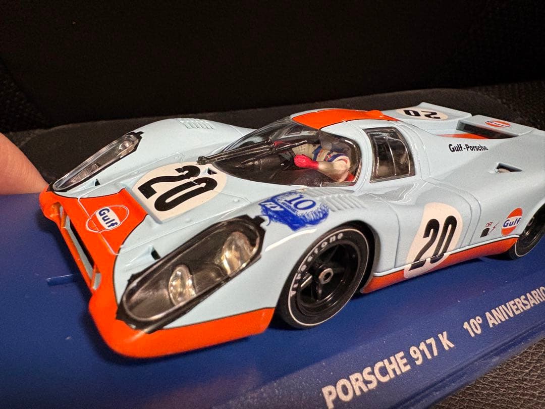スロットカー1/32 gulfカラーPorsche917k! 10周年記念モデル