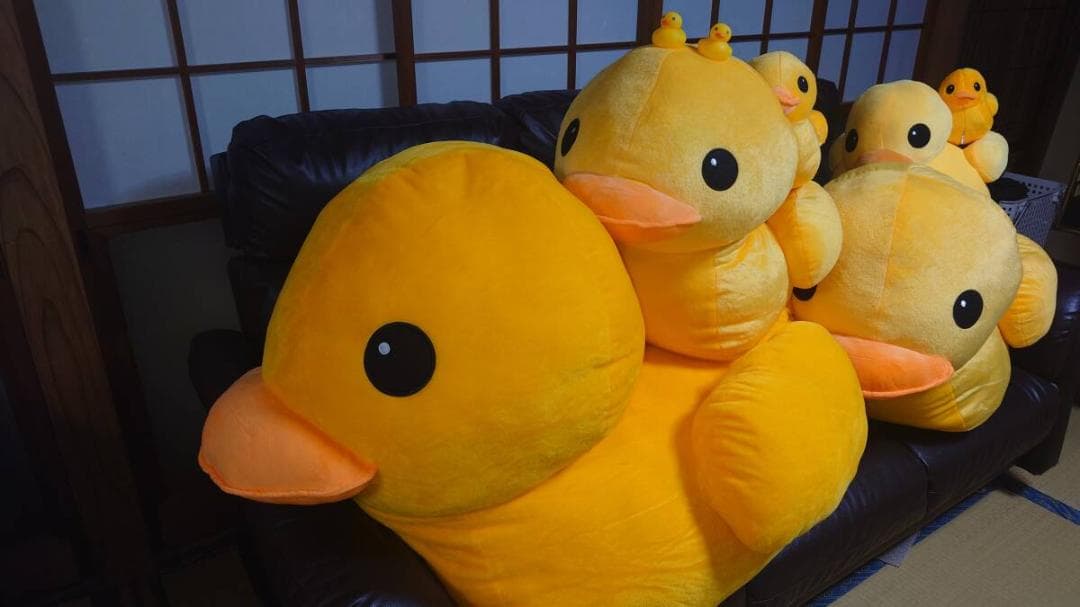 抱き枕 アヒルのぬいぐるみ8点 詰め合わせ