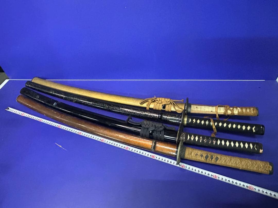 T）模造刀 日本刀 昭和レトロ 4本セット 日本太刀