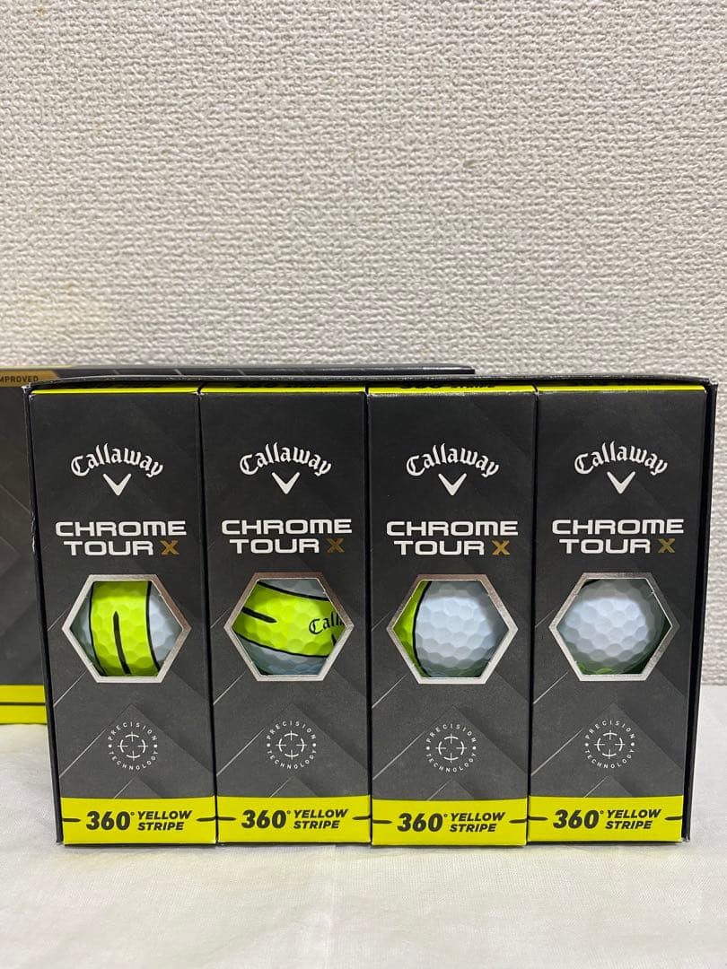 Callaway Chrome TourX 360Yellow Stripe2箱