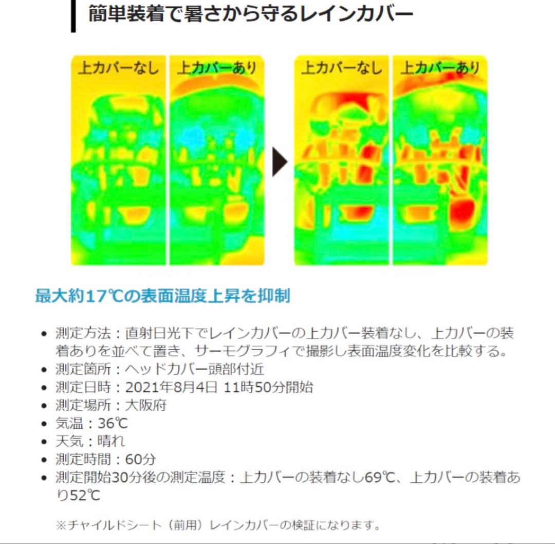 パナソニック ギュット 前用　純正レインカバー 防寒NAR179 チャイルドシー