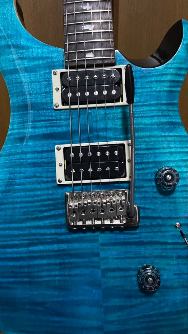 ギター PRS SE CUSTOM24 blue matteo