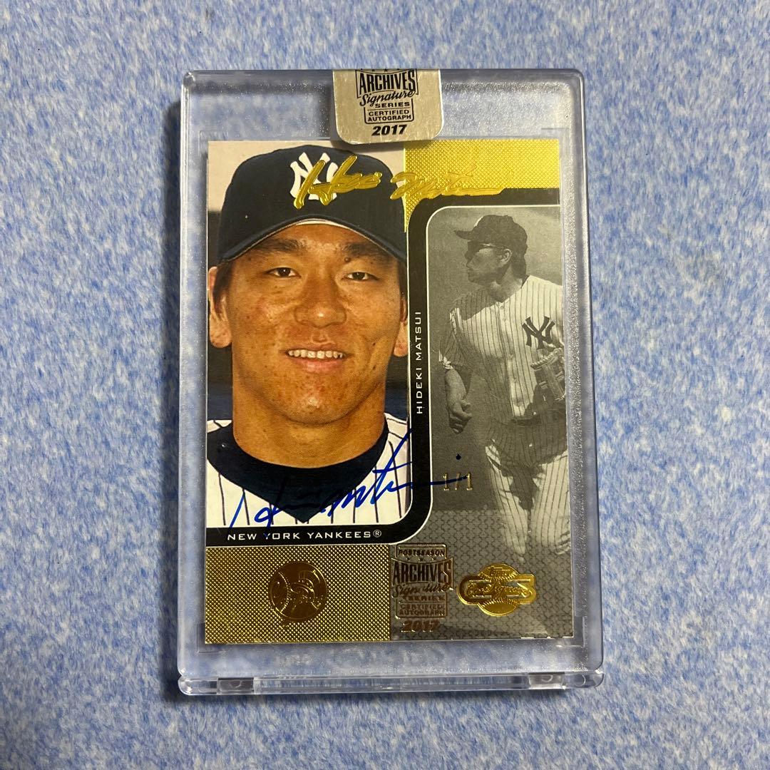 松井秀喜 1of1 matsui hideki topps 1/1 Auto