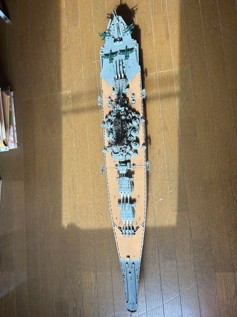 超大型戦艦大和1350mm製作完了しました。(1号作戦時)使用です。