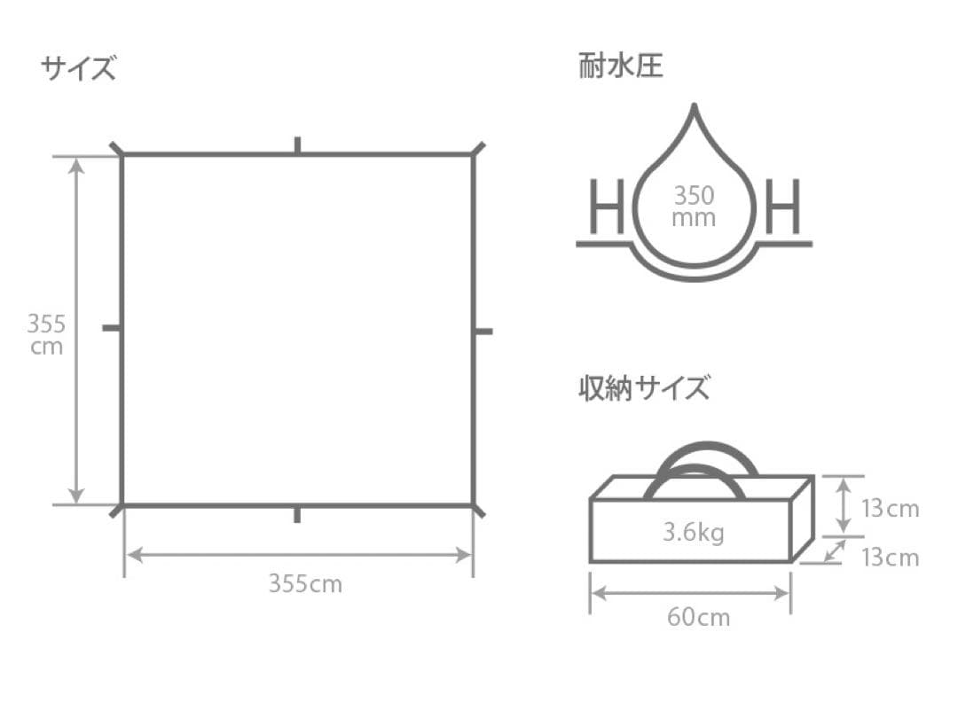 DOD チーズタープS ビックタープポール×2 セット