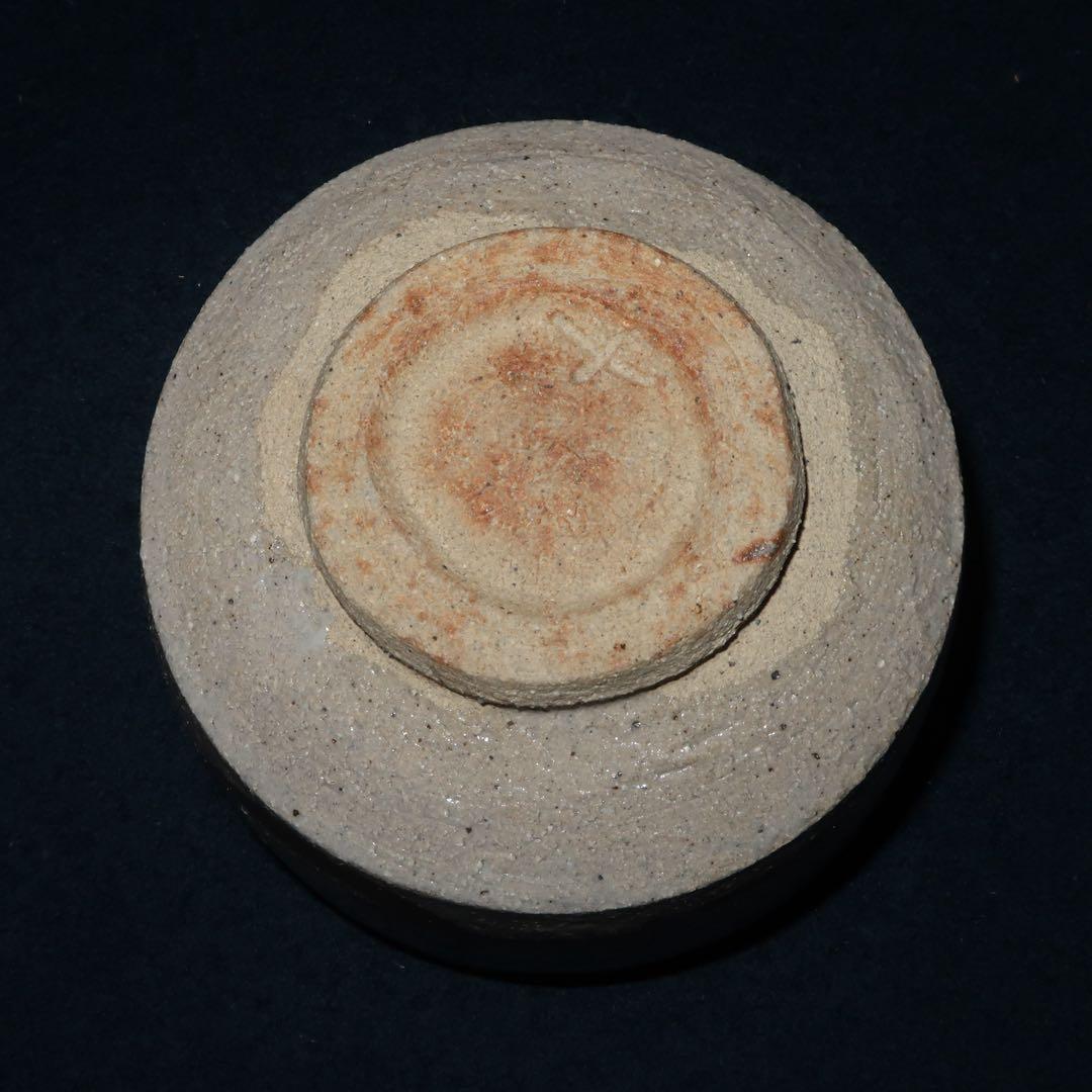 【茶道具】徳沢守俊作　絵唐津茶碗　◯△⬜︎