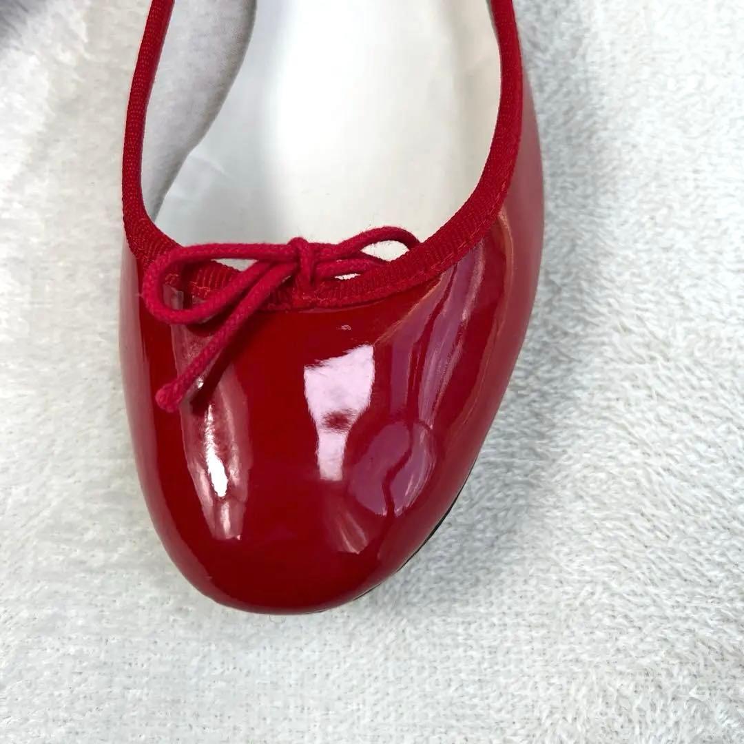 【美品】Repetto レペット バレエシューズ 赤 エナメル 39
