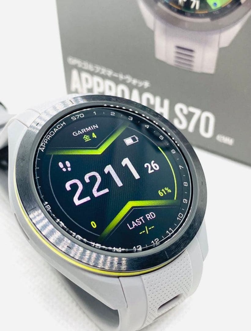 【超美品】GARMIN Approach S70 42mm グレー 国内正規品