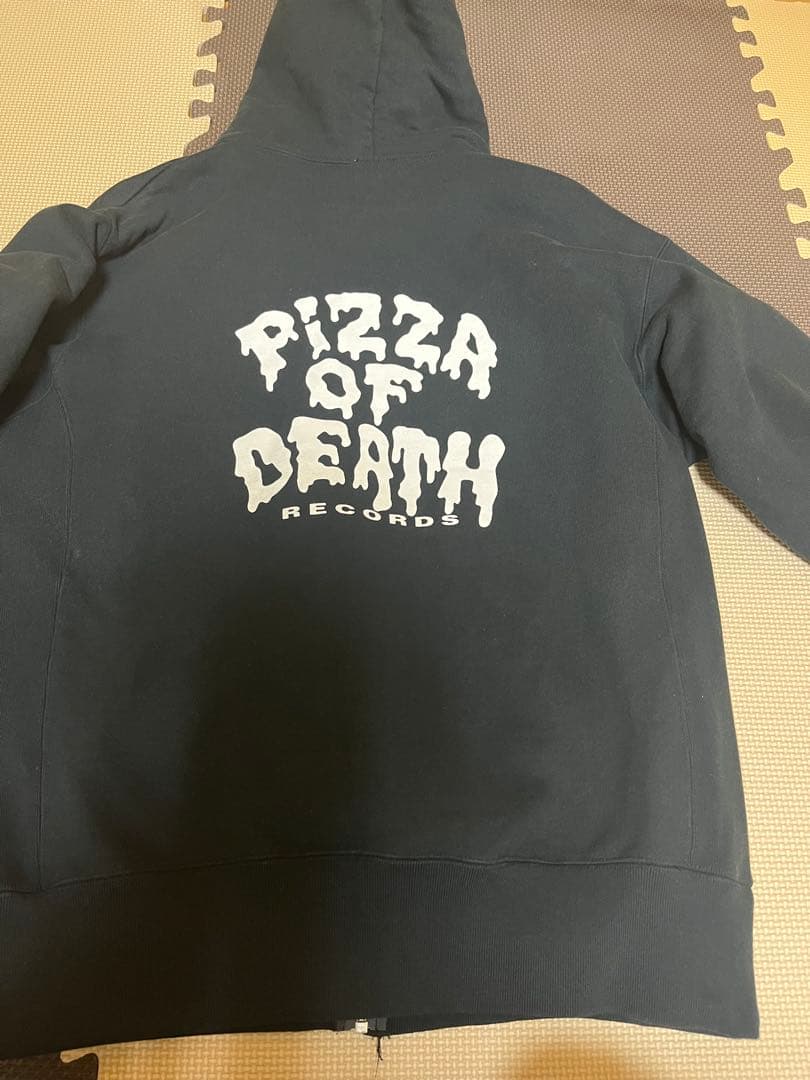 PIZZA OF DEATH ジップパーカー Lサイズ ブラック美品！