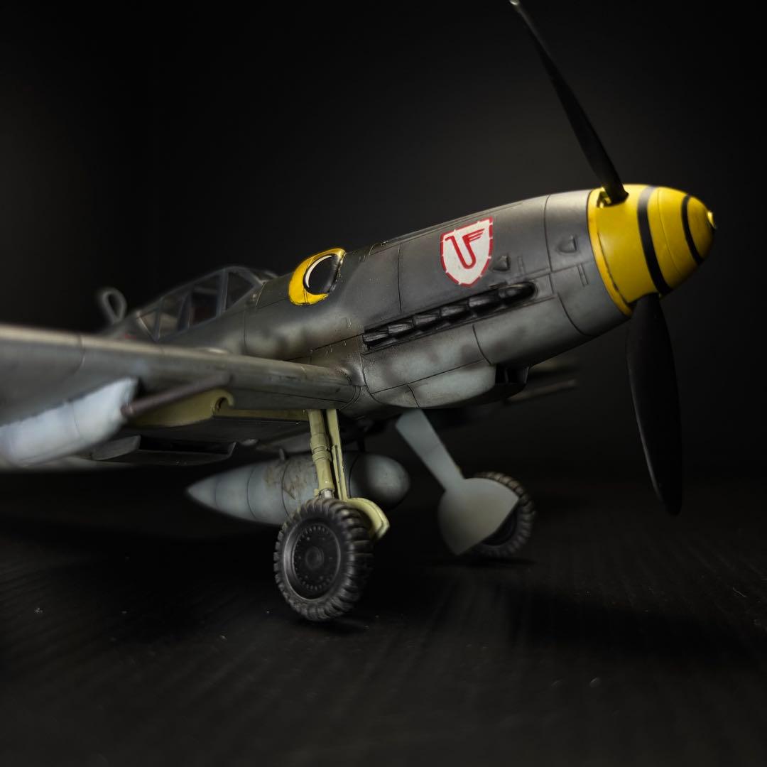 メッサーシュミットBf109G 1/48プラモデル完成品