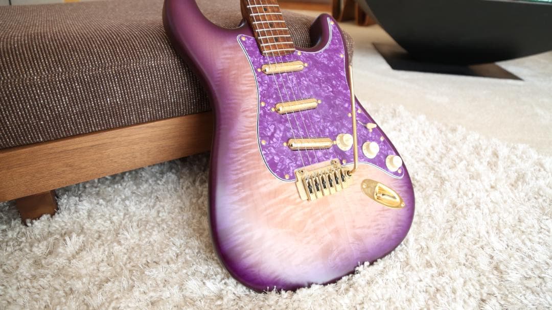 Warmoth パープルバースト　ストラト　Fender USA ネック