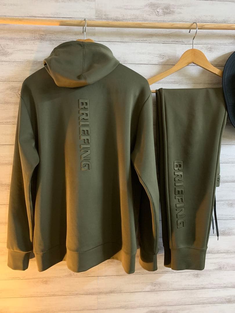 メンズウェア BRIEFING 3D LOGO PARKA&JOGGER SET OLIVE