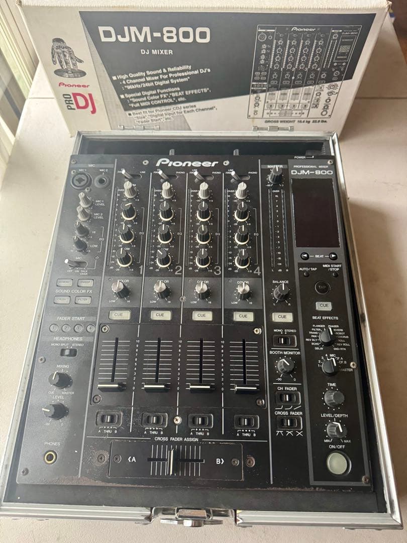 Pioneer DJM-800 DJミキサー ハードケース付き