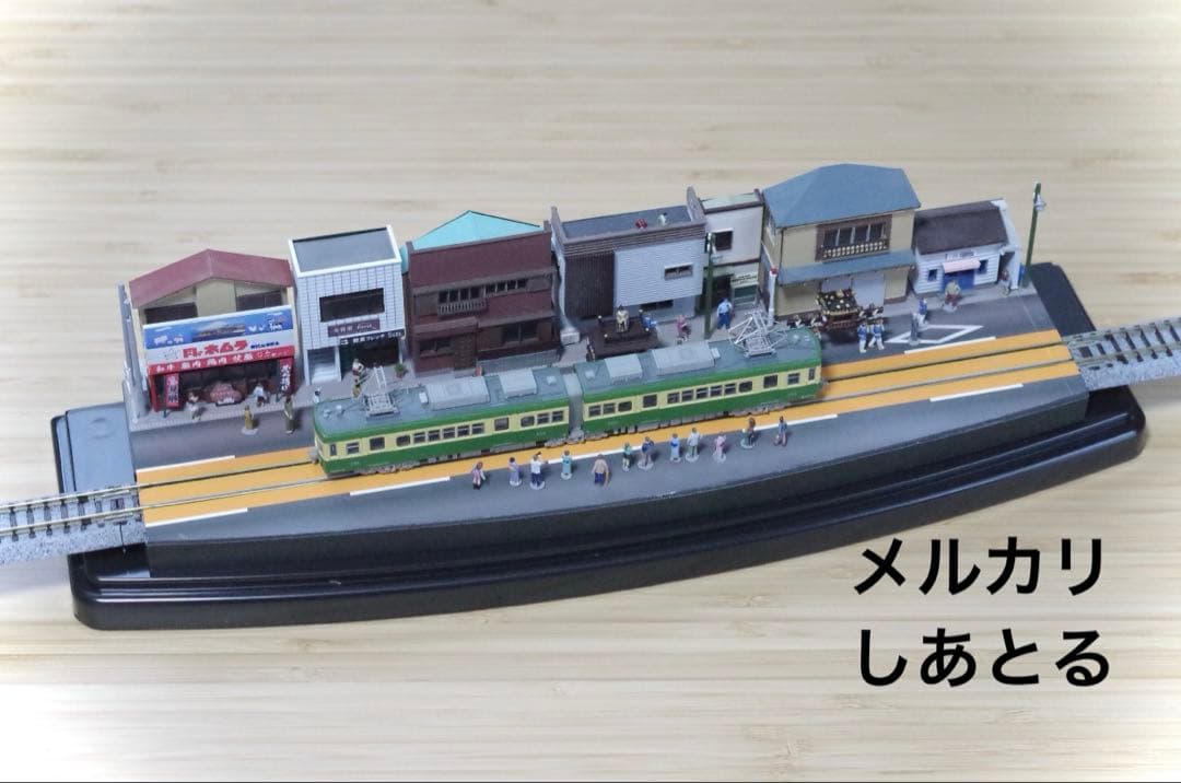 江ノ電 腰越のお祭り 鉄道ジオラマ展示台 Nゲージ Bトレ 鉄コレ 鉄道模型
