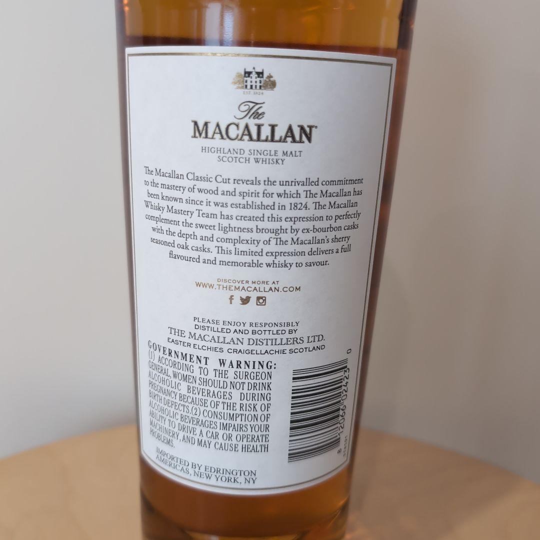 ウイスキー The Macallan Classic Cut 2022