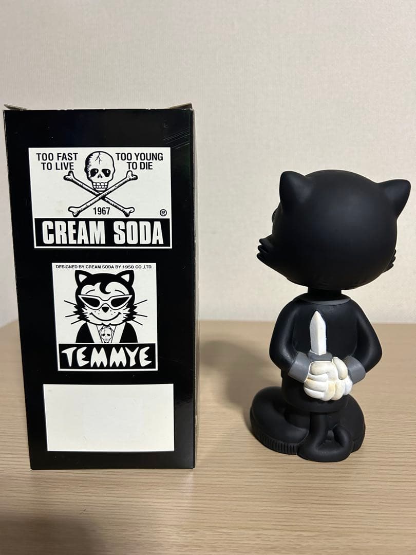 CREAM SODA★TEMMY★ボビングヘッドフィギュア★新品★1stグレー