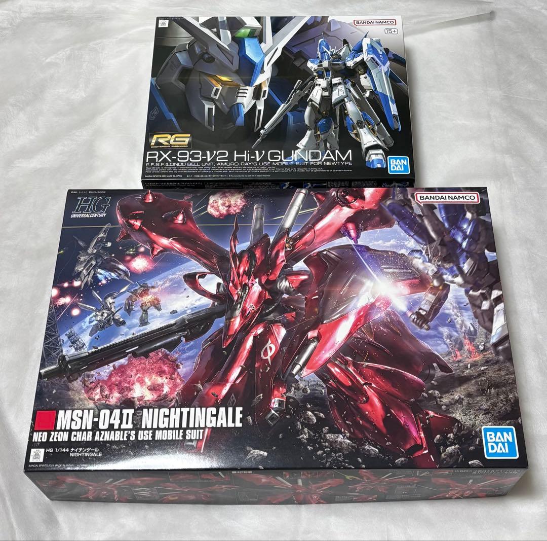 バンダイ　新品　RG Hi-νガンダム　HG ナイチンゲール　2点セット