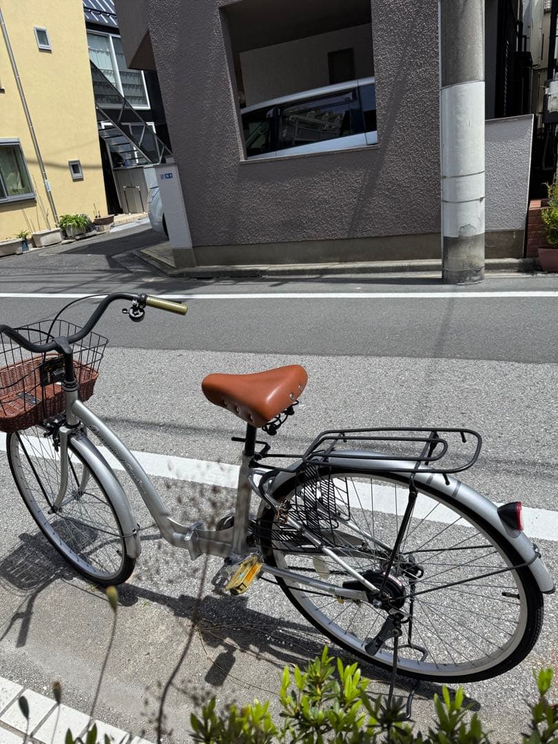 シルバー シティサイクル バスケット付き