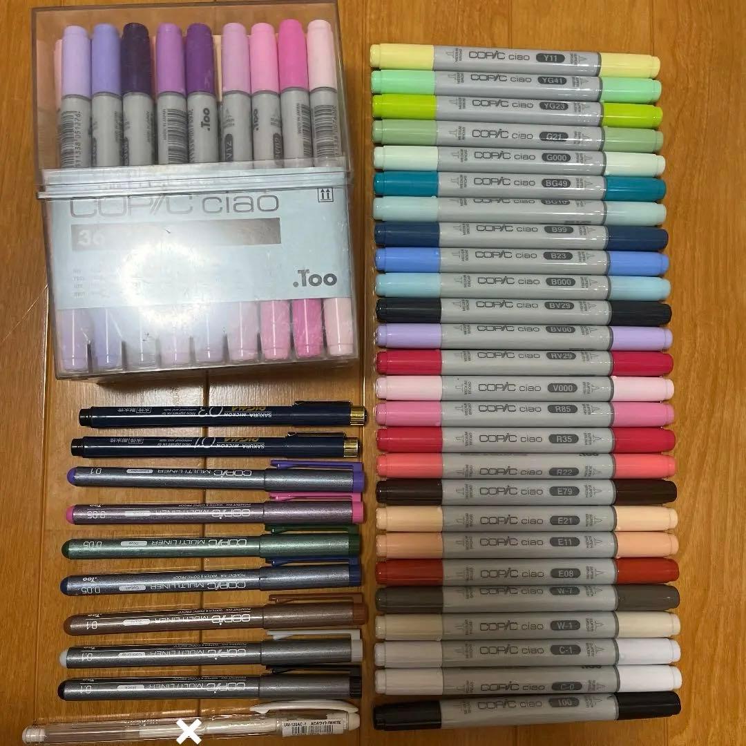 COPICciao 36Acolors +26色+liner10本セット