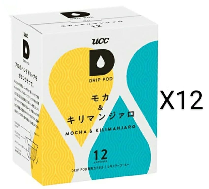 UCC ドリップポッド モカ&キリマンジャロ 1ケース(12P×12箱入り)