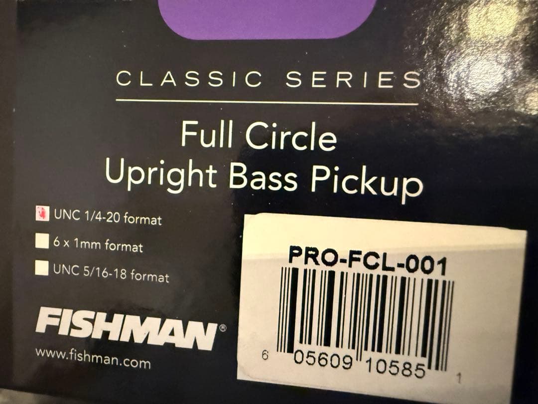 FISHMAN フルサークル　コントラバス用ピックアップ　その1