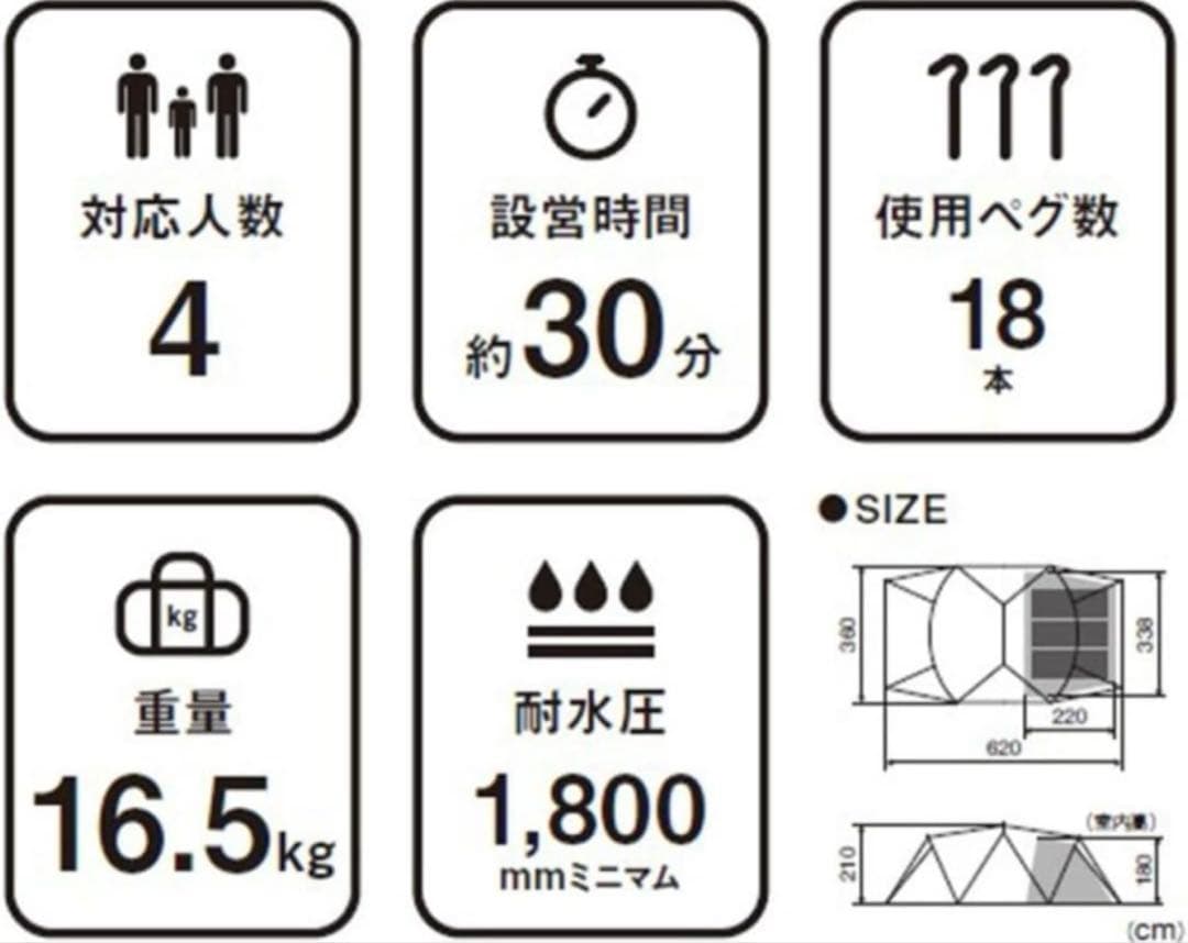 スノーピーク( peak)テント ランドネストシェルター 新品未使用