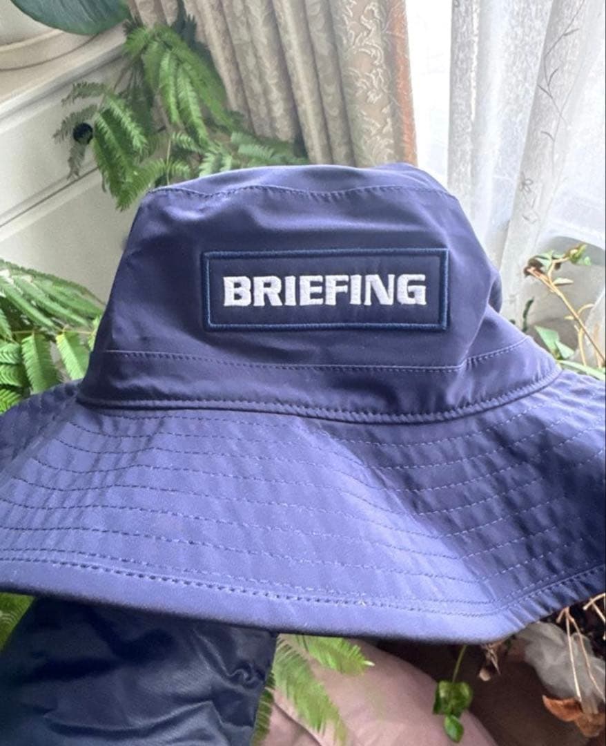 BRIEFING ネイビー ハット 調整可能