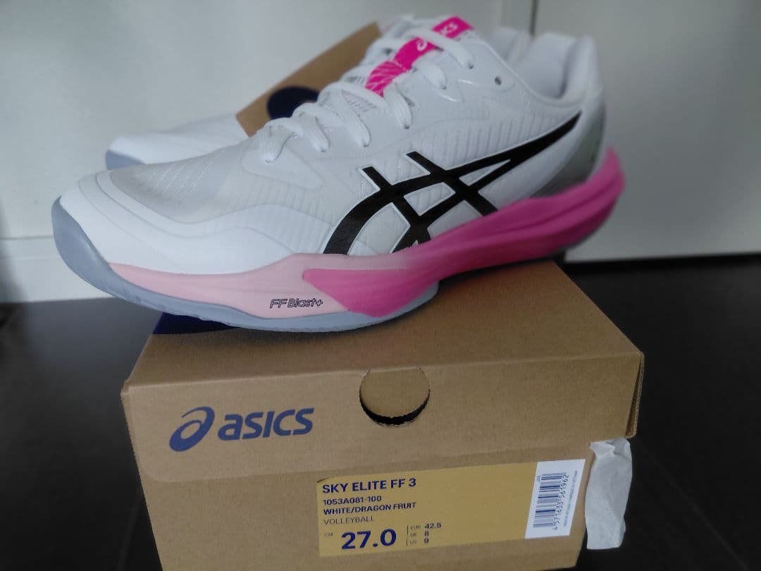 ASICS SKY ELITE FF 3 27.0cm ホワイト/ピンク