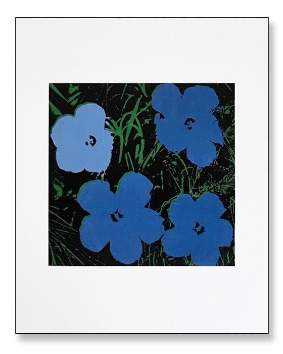 特別額装マット作品/Flowers 1964 Blue&Green/ウォーホル