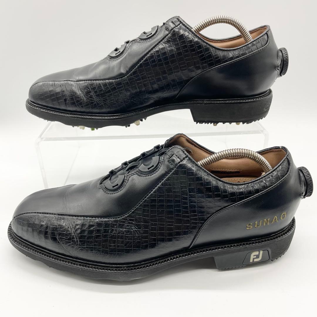 【訳あり】FJ FootJoy icon boa ゴルフシューズ スパイク 黒