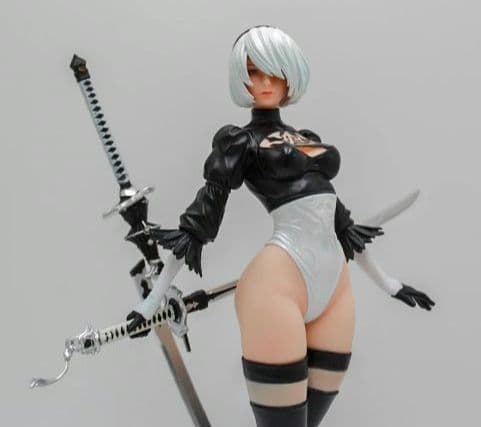 ニーアオートマタ　2b　ヨルハ　黒　フィギュア