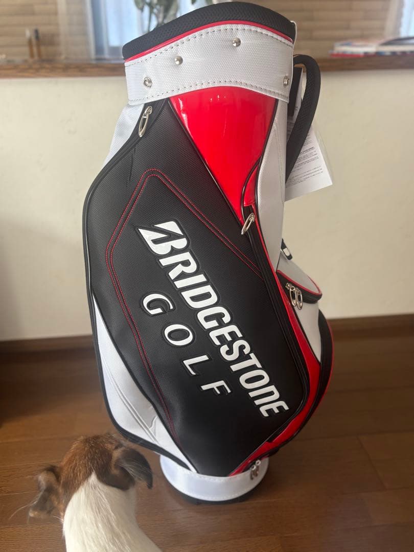 BRIDGESTONE GOLF キャディバッグ 黒赤白
