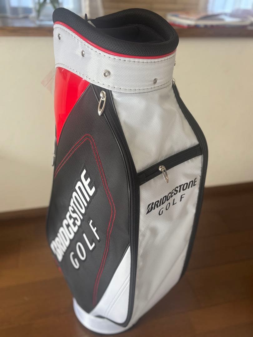 BRIDGESTONE GOLF キャディバッグ 黒赤白