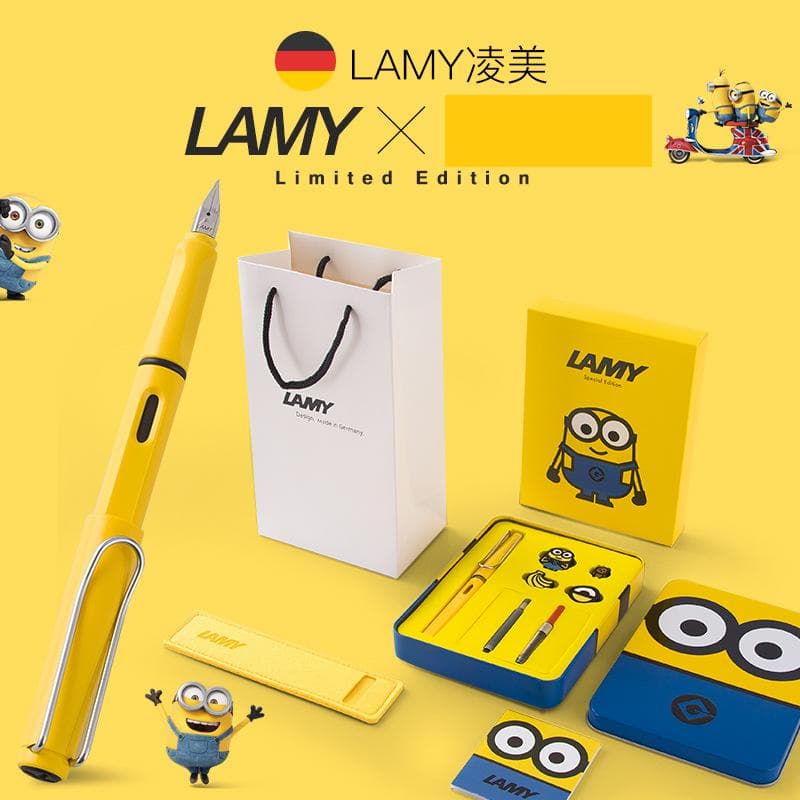 ⭐LAMY✖ミニオンズ 万年筆スペシャルセット⭐インクカートリッジ、紙袋等付き