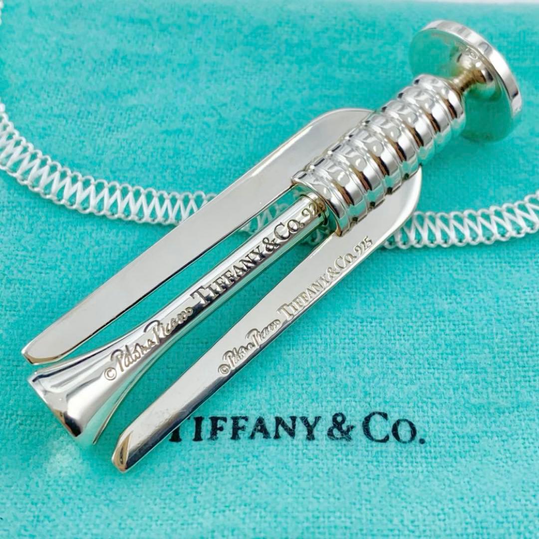 【超希少/超美品】Tiffany ゴルフ　ティー　マーカー　フォーク　925