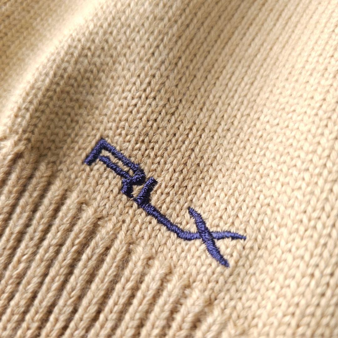 【RLXGOLF】現行QR付き 長袖Vネック チルデンニットセーターS ベージュ