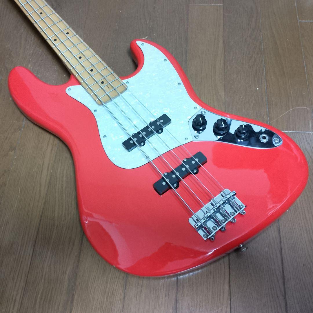 Vintage　ジャズベースタイプ　エレキベース　オレンジ色