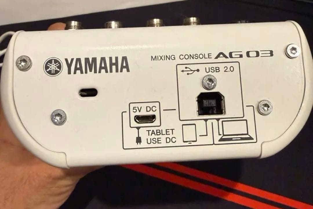 YAMAHA AG03 オーディオインターフェイス　箱なし　本体　ケーブル