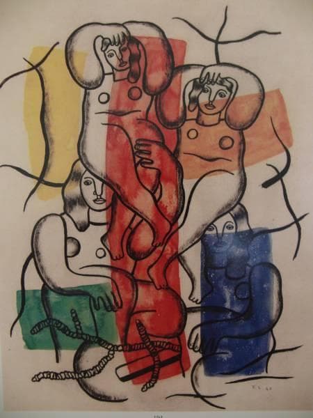 Fernand Leger、FEMMES ACROBATES、希少画集画