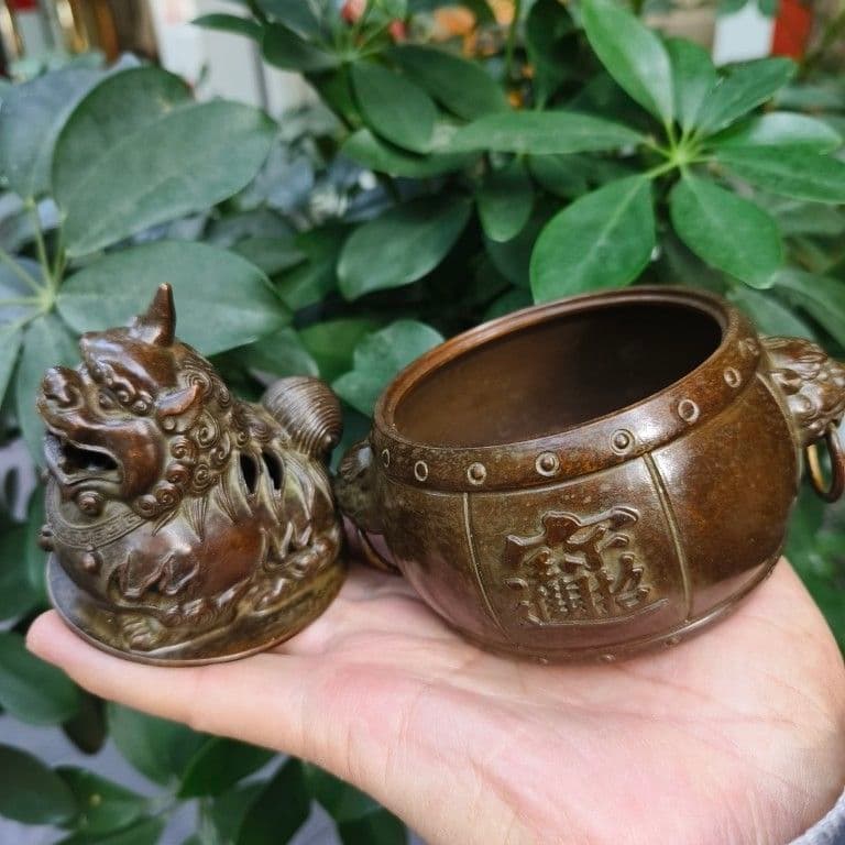 銅器 香炉 神獣香炉 香道具 茶道具 工芸品 置物