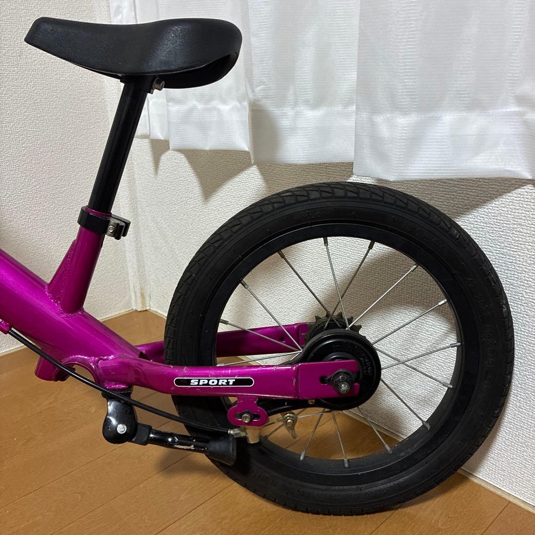 良品 STRIDER 14X ストライダー 子供用自転車 フューシャピンク