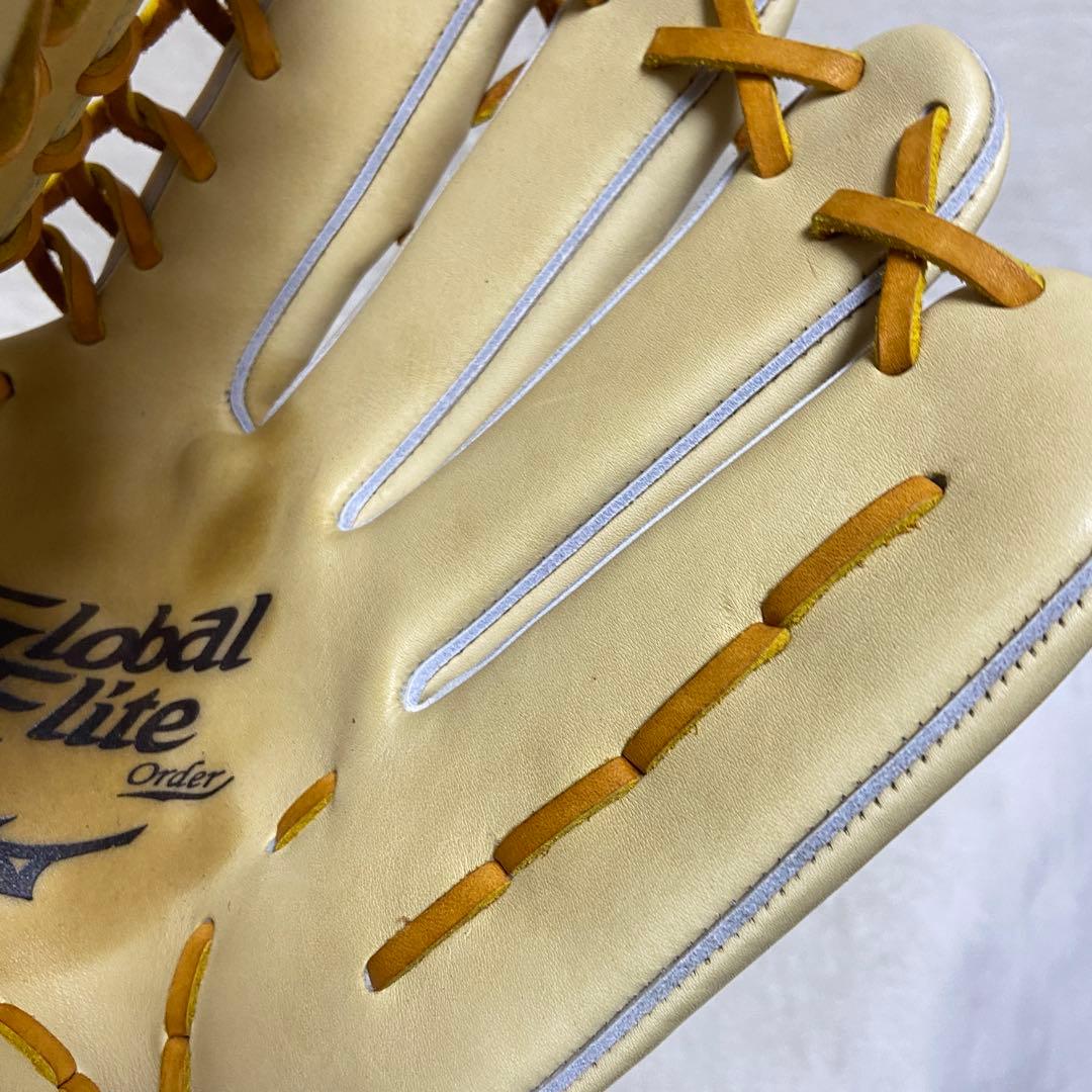 ミズノ　グローバルエリート　ダイバーシティブルー　硬式　グローブ　耕作印