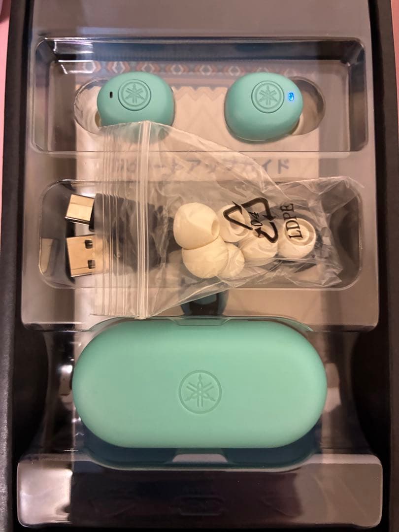 YAMAHA TW-E3B ライトブルー ゆるキャン　ワイヤレスイヤホン