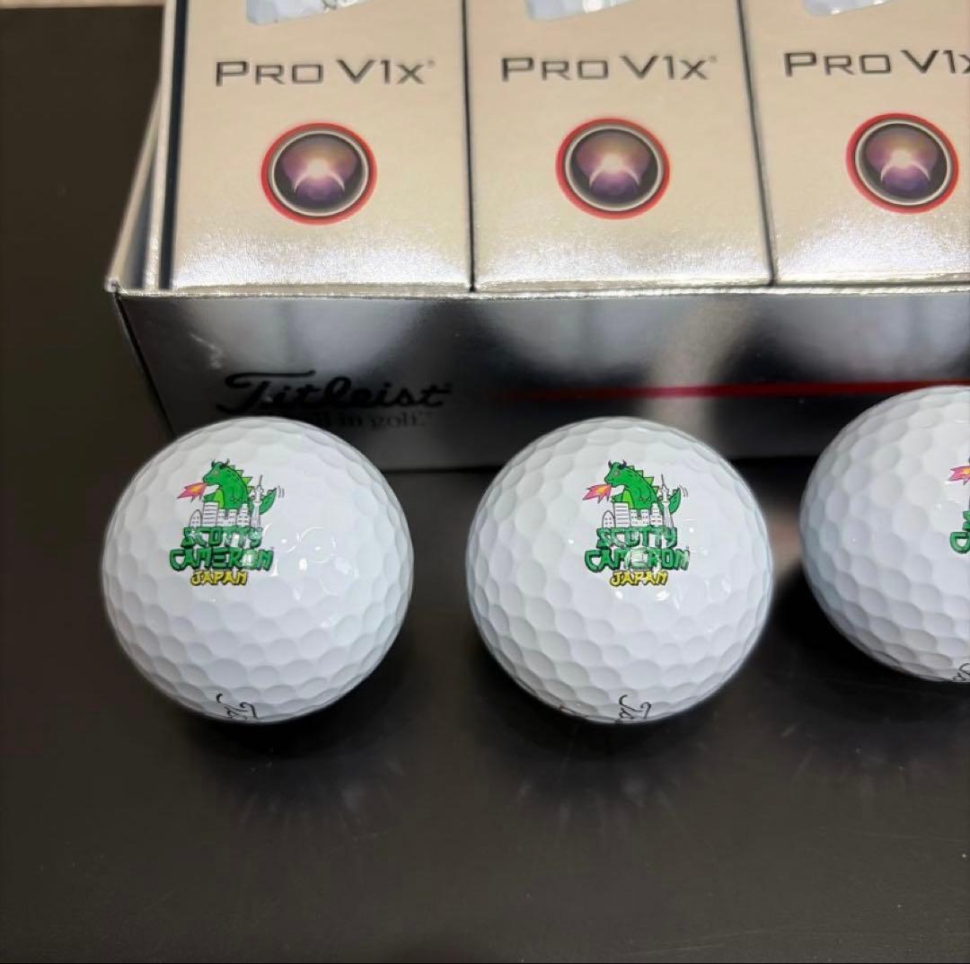 スコッティキャメロン 限定 タイトリスト PRO V1 X ゴジラ 1ダース