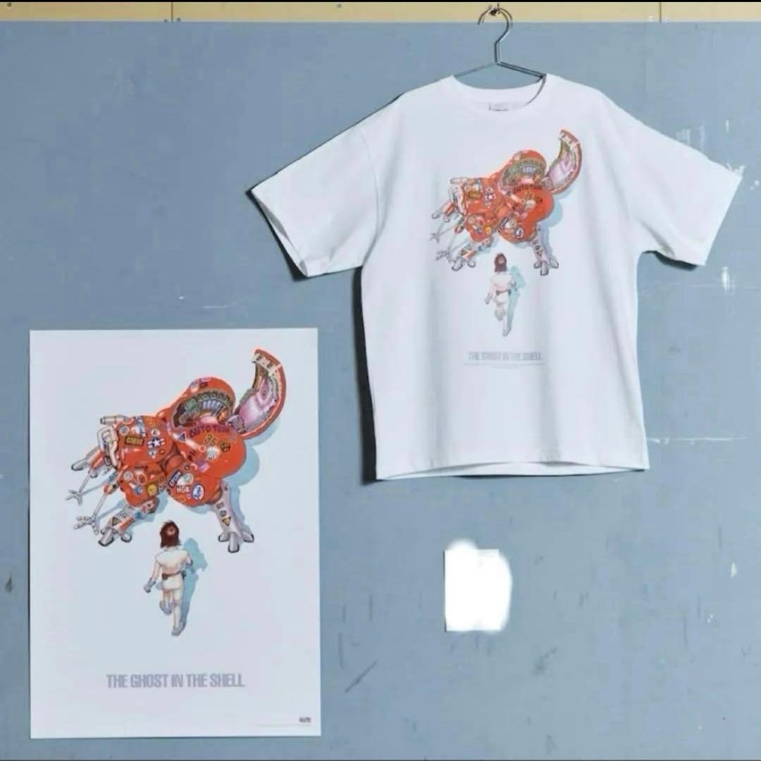 士郎正宗の世界展 Tシャツ 大友克洋　攻殻機動隊トリビュートイラストM ポスター